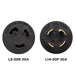 Westinghouse Outdoor Power Equipment 30116A Generator Plug Adapter, L14-30P to L5-30R