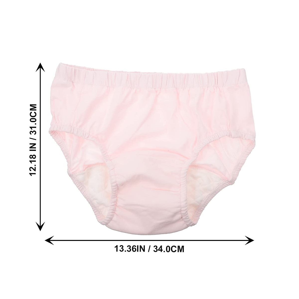 Adult Diapers Cotton Underwear Leak Diapers Adult Cloth Diaper Cover Active Waterproof Leakproof Pants for Adults Elderly Pink XXL