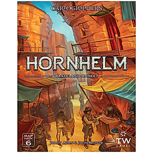 Thunderworks Games - Cartographers: Map Pack 6, Hornhelm |Expansion for The Award-Winning Game of Fantasy Map Drawing | Strategy Flip and Write Board Game | Family Game for 1-75 Players