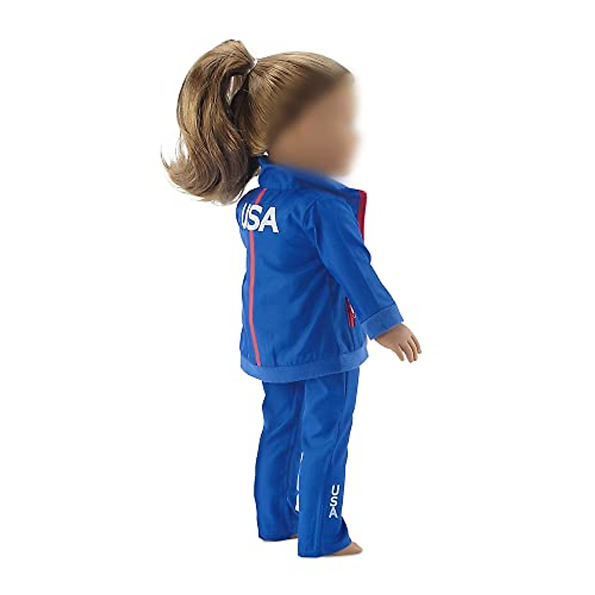 Emily Rose 18-inch Doll Clothes Clothing Accessories Gift Set | USA 2-Piece Warm Up 18-inch Doll Outfit Clothing Set Accessory | Gift Boxed | Fits Most 18" Dolls