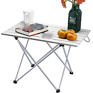 ZHYH Camp Table, Portable Folding Camping Table with Carry Bag for Outdoor, Fishing & Picnic