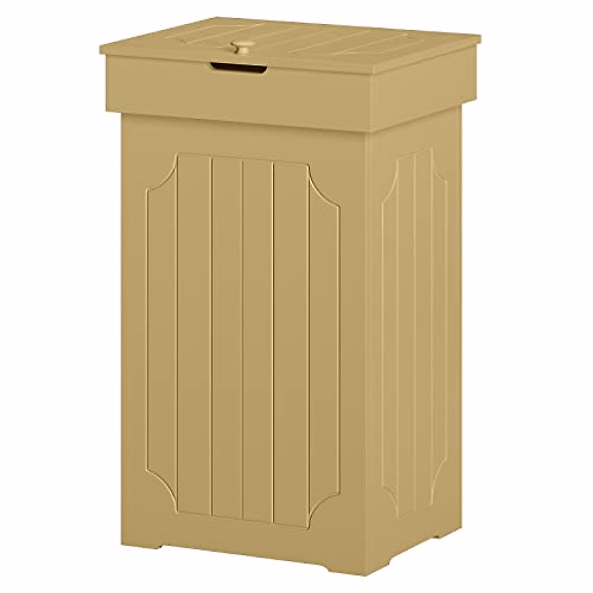JEROAL Wood Bathroom Trash Can, 23 Gallon Kitchen Trash Can with Lid, Nordic Modern Waterproof Small Waste Basket Dog Proof Garbage Can for Kitchen, Bathroom, Bedroom, Living Room, Office, Outdoor