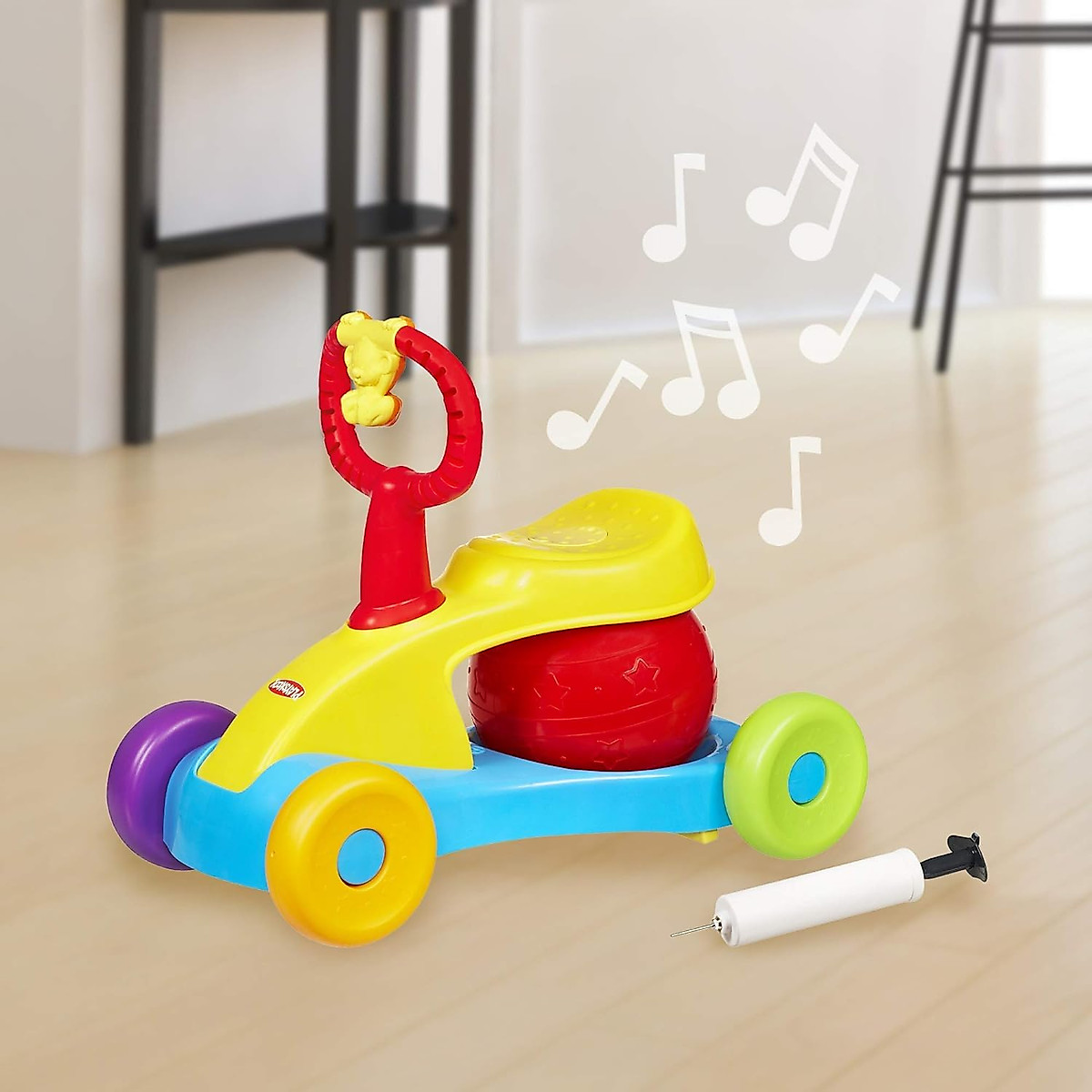 Playskool Bounce and Ride Active Toy Ride-On for Toddlers 12 Months and Up with Stationary Mode, Music, and Sounds (Amazon Exclusive)