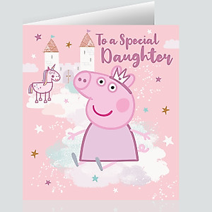 Danilo Promotions LTD Daughter Birthday Card, Peppa Pig Daughter Birthday Card, Daughter Birthday Card Peppa Pig, Happy Birthday Card Daughter