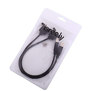 USB B Printer Extension Cable - iGreely 2Pack 1-Feet Panel Mount USB 2.0 Cable B to B - F/M (1ft)