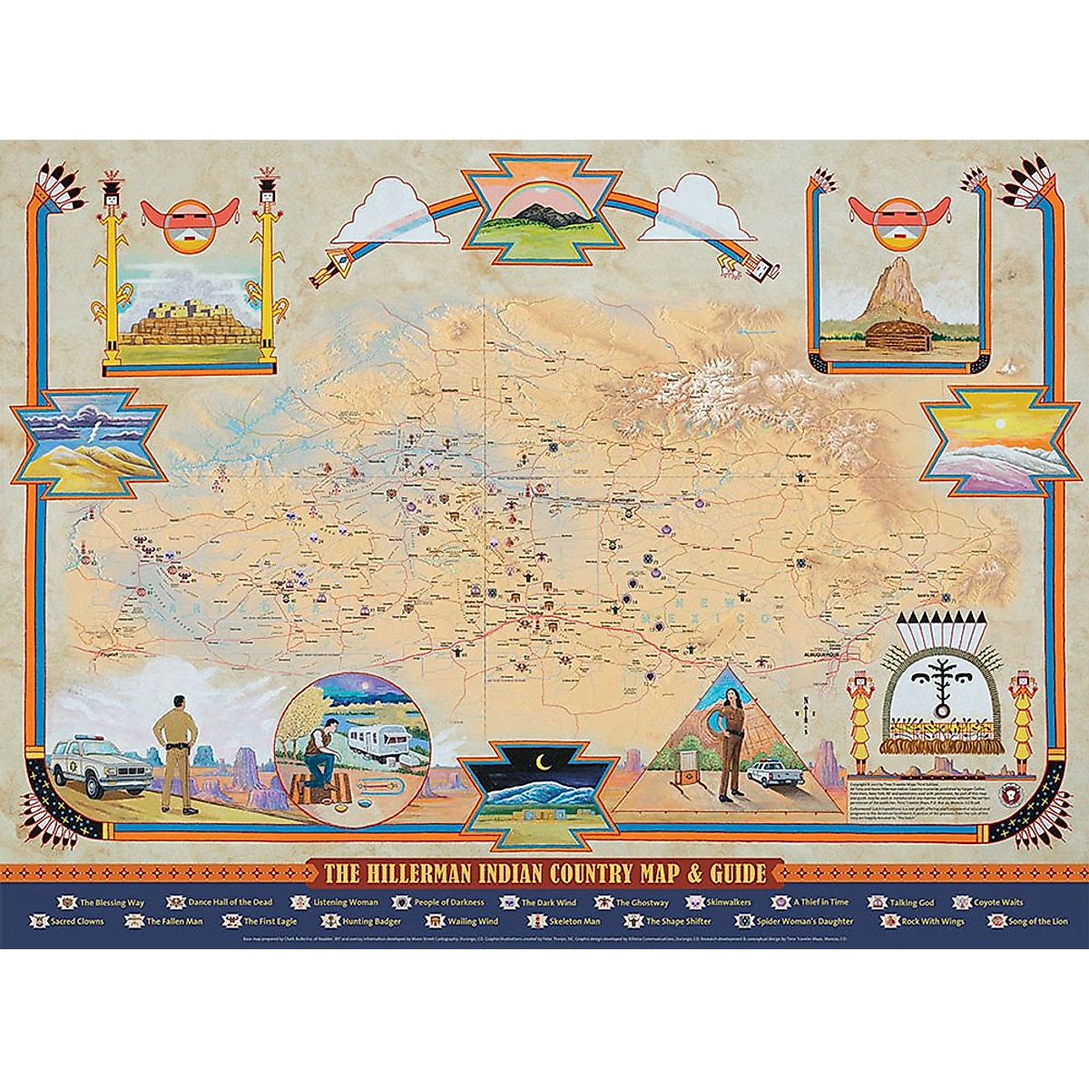 The Hillerman Indian Country Map And Guide