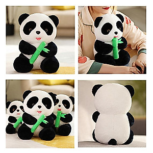 AUCOOMA Panda Stuffed Animal for Kids Girls Toddlers, Stuffed Panda Plush Toy Gift (11")