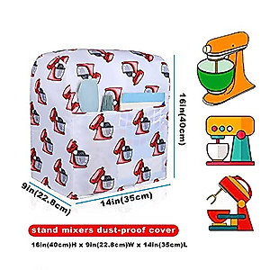 Kitchen Aid Mixer Cover,Kitchen Aid Mixer Covers For Stand Mixer,Kitchen Aid Stand Mixer Cover Compatible with 6-8 Quart Kitchenaid/Hamilton Mixers/Tilt Head Bowl Lift.Kitchen Aid Mixer Accessorie