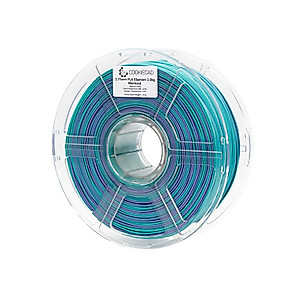 Cookiecad PLA Filament 1.75mm 1kg Rainbow Multicolor 3D Printer Filament - Mermaid PLA