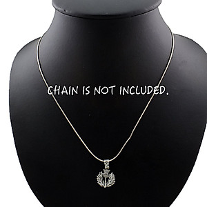 WithLoveSilver Sterling Silver 925 Charm Classic Scottish Style Thistle with Celtic Bale Pendant