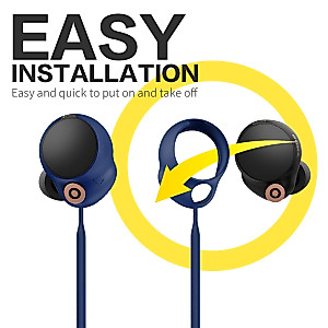 WOFRO Anti-Lost Strap for Sony WF-1000XM4 Earbuds, Sports Anti-Slip Soft Silicone Lanyard Accessories Compatible with Sony WF-1000XM4 True Wireless Headphones Neck Rope Cord (Blue)