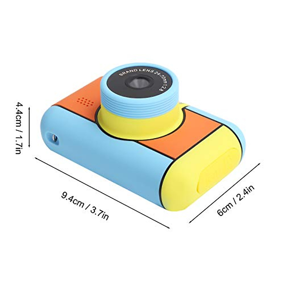 Kids Digital Camera, 1080P HD Camera Kids Digital Camera Double Lens Shockproof 2.4 Inch Screen Camera for Kids Gift