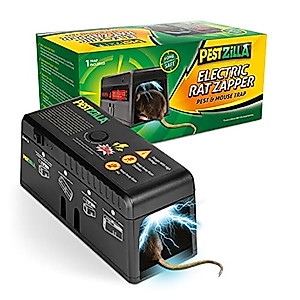 Pestzilla Rat Zapper – Rechargeable Electric Mouse Trap – Effective & Humane Mouse Traps Indoor for Home – Safe & Clean Rat Trap, No Touch & No Clean (1 Pack)
