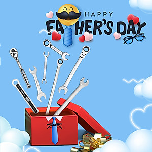 DURATECH Combination Wrench Set, SAE, 11-Piece, 1/4'' to 7/8'', 12-Point, CR-V Steel, Organized in Wrench Holder