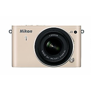 Nikon 1 J3 14.2 MP HD Digital Camera with 10-30mm VR 1 NIKKOR Lens (Beige)