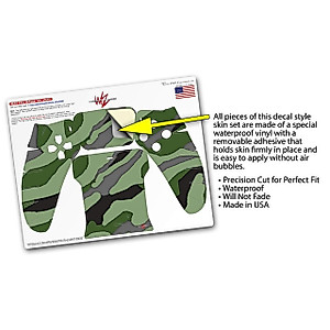 WraptorSkinz Skin Wrap compatible with Sony PS5 DualSense Controller Camouflage Green (CONTROLLER NOT INCLUDED)