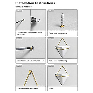 Dahey Geometric Wall Planter Hanging Vase with Artificial Succulent Plants Fake String of Pearls Modern Small Ceramic Wall Decor for Indoor Outdoor Home Office Garden, 2 Pack