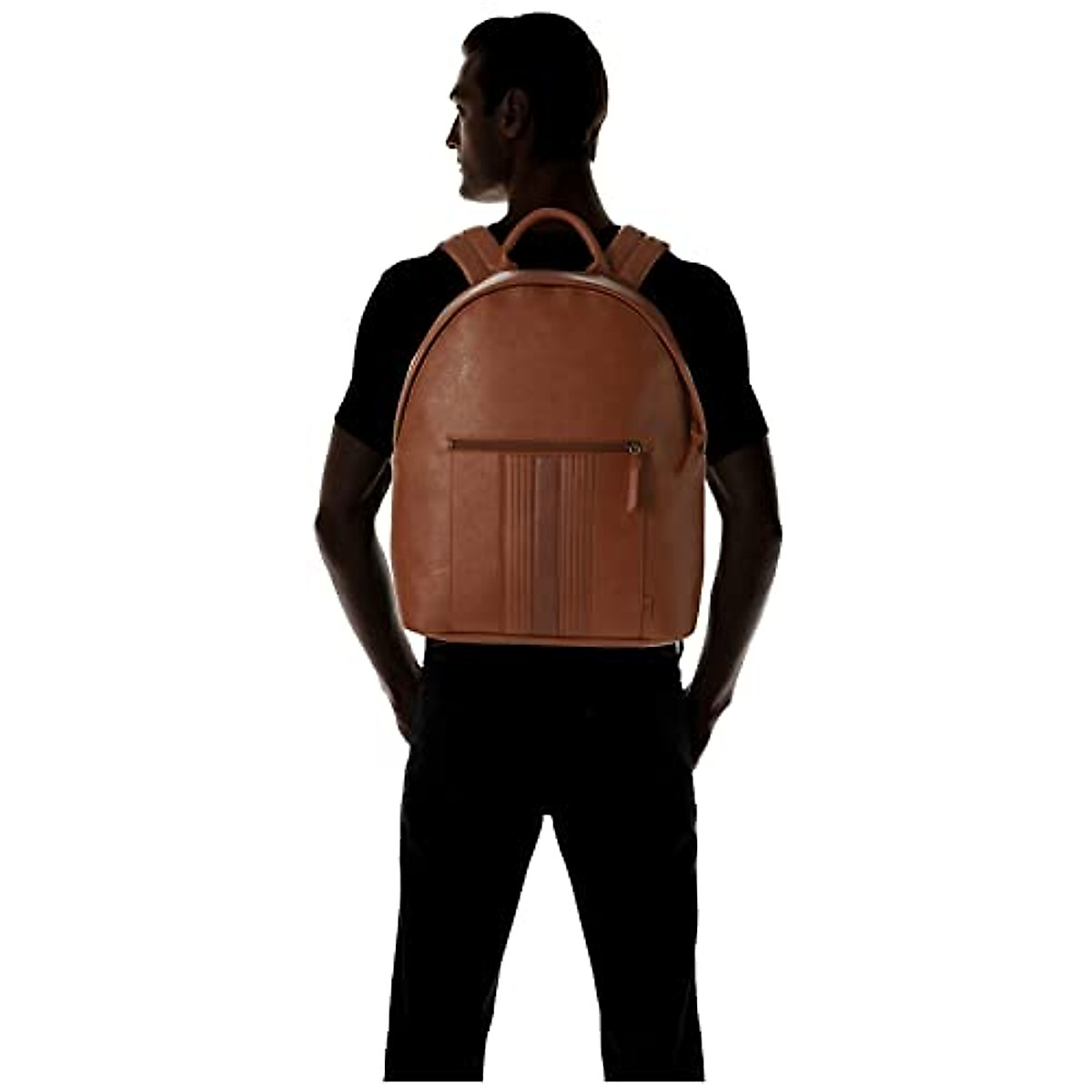 Ted Baker London ESENTLE Striped PU Backpack, tan