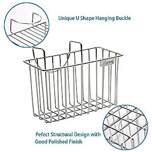 Kitchen Sponge Holder, Aiduy Sink Caddy Brush Dishwashing Liquid Drainer Rack - Stainless Steel
