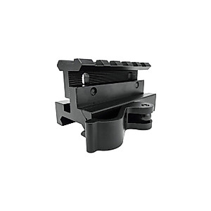 Monstrum P330 Marksman 3X Prism Scope | RM5-AH Adjustable Height Riser Mount with Quick Release | Bundle