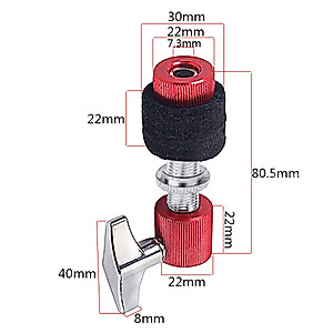 Hi-Hat Clutch, High Hat Stand for 6mm Rod Hi Hat Cymbal Drum Jazz Drum Clutch Wear Resistant Metal Hi Hat Stand Post Cymbal Standard Jazz Drum Parts Accessories