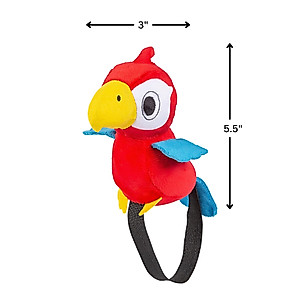 Fun Express Stuffed Parrot on Shoulder - Pirate Costume Accessory for Kids - Halloween Costumes - VBS Vacation Bible School Supplies/Decor