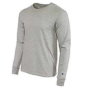 Champion Mens Long-Sleeve Ringspun T-Shirt (CP15) -Oxford GRE -2XL