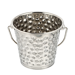 Cabilock 1pc Stainless Steel Ice Bucket Mini Buckets Stainless Steel Container Stainless Steel Wine Snack Container Wine Bucket Containers with Lids Household Stainless Steel Hammer