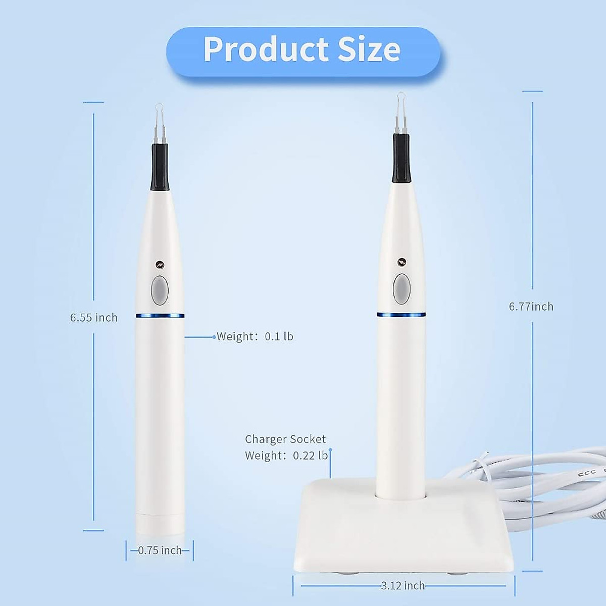 Gutta Percha Point Cutter with 4 Tips, Dental Tooth Gum Endo Obturation System with Heated Pen, Dentist Breaker Cutter Tools