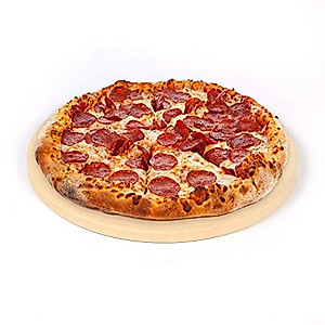 ROCKIMPACT 15 Inch Pizza Stone, Round Baking Stone for Oven and Grill, 5/8" Thick Cordierite Oven Stone for Crispy Crust Pizza