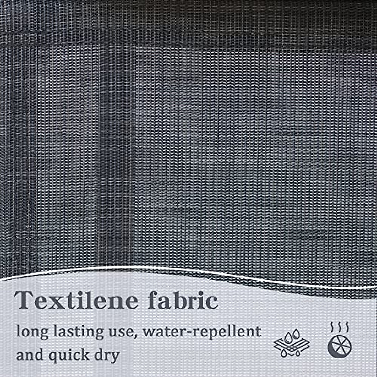 Domi Outdoor Patio Bistro Set of 5, C Spring Motion Chair, All-Weather Conversation Armchair with Ottoman & Quick Dry Textile for Porch,Deck,Yard,Garden,Lawn