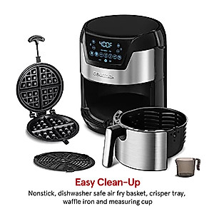 Gourmia GAFW598 2 in 1 - 5-Quart Digital Air Fryer + Waffle Maker