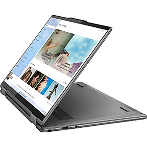 Lenovo ENOVO Yoga 7i 2-in-1 Laptop 14'' 2.2K Touchscreen12th Core i7-1255U Iris Xe Graphics 16GB RAM 512GB SSD WI-FI 6E Thunderbolt 4 Backlit KB w/FP Windows 10 Pro RATZK 32GB USB, Storm Grey, (82QE)
