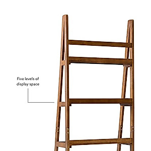 Melissa Mid-Century Bookcase, Walnut by Linon Large