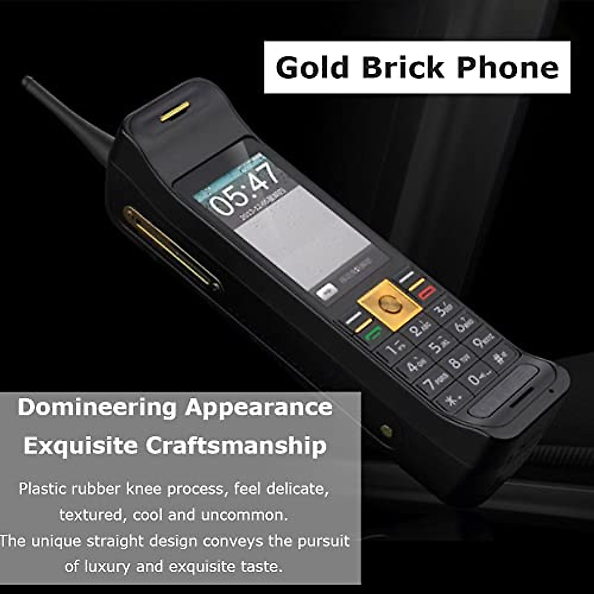 Business Mobile Phone, 2.2'' Retro Cellular Phone with Flashlight, Dual Card Dual Standby Cell Phones, Large Capacity Battery, Support Voice Playback(Black)