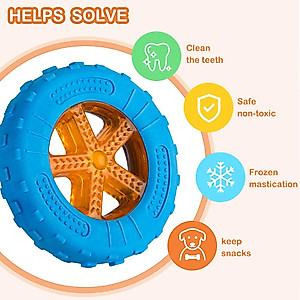 CoubonTail Dog Squeaky Toys Pack 4 Pcs, Pool Toys, Floating Toys for Interactive Fetch & Play, Dog Beach Toy Set, TPR