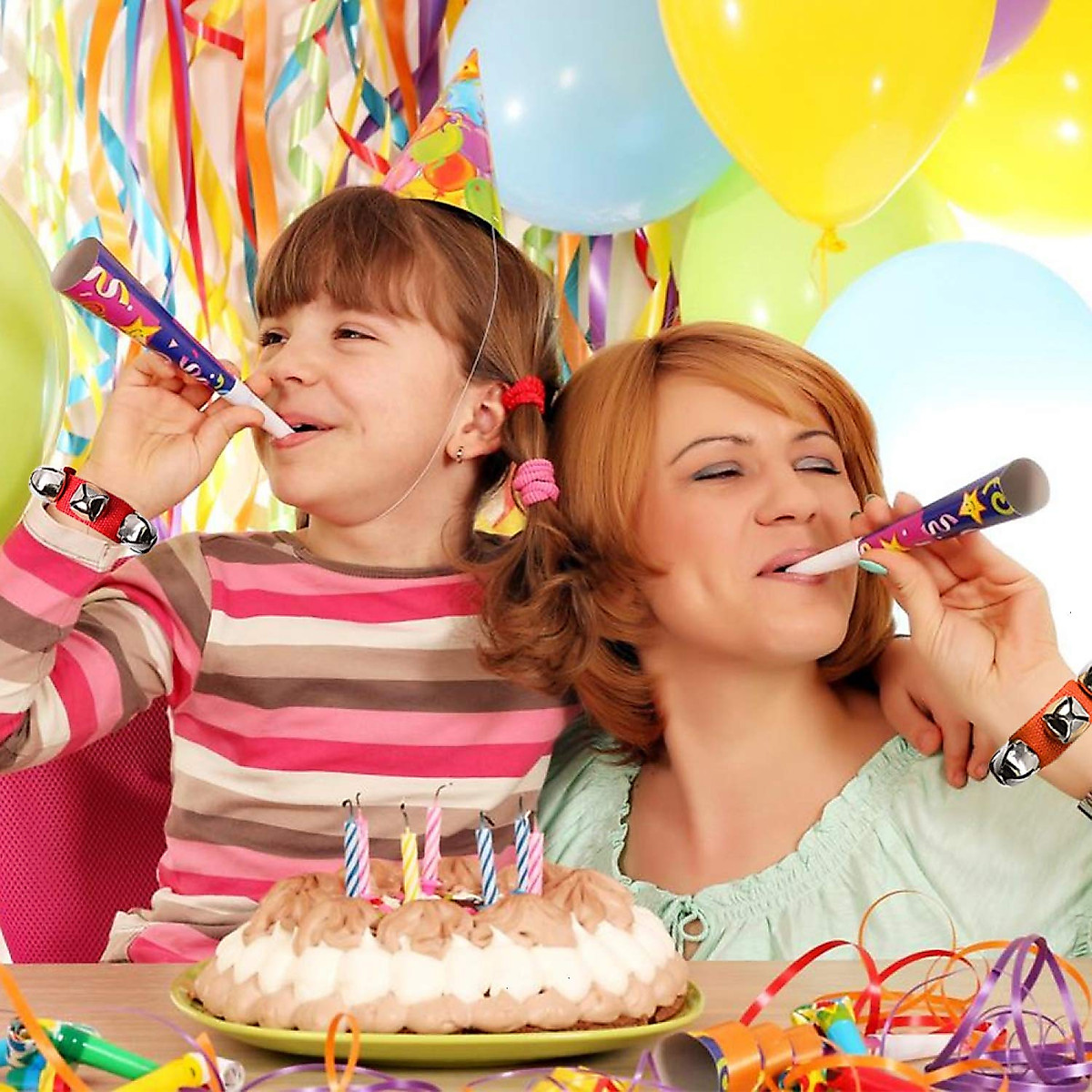 YoleShy Jingle Bells Ankle Band, Wrist Bells Band Instrument - Percussion Musical Rhythm Toys (6/10/14 Colors) (20 PCS - 10 Color)