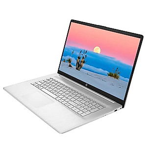 HP 17 Laptop, 17.3" FHD Display, 12th Gen Intel i5-1235U Processor, 16GB DDR4 RAM, 1TB SSD, Webcam, HDMI, Backlit Keyboard, Wi-Fi, Windows 11 Home, Silver