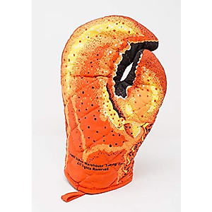 Boston Warehouse Lobster Claw Oven Mitts, One Size, Red