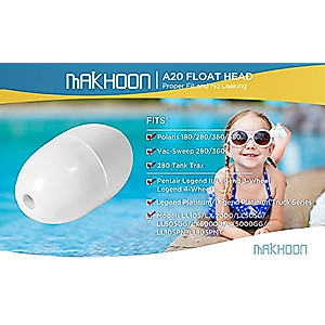 MAKHOON A20 Float Head Replacements for Polaris Zodiac 180 280 360 380 Pool Cleaners EA20 (1)