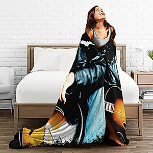 George Music Michael Blanket Soft and Warm Throw Blanket Lightweight Flannel Fleece Blankets for Home Bed Sofa 80"x60"