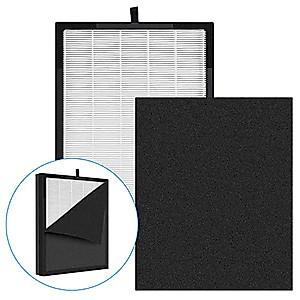Replacement HEPA Filter Compatible with Zigma Aerio-300 Air Purifier: 1 High-Efficiency HEPA Filters - 1 Carbon Pre-Filters