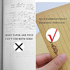 Leather Journal Writing Notebook - Antique Handmade Leather Daily Notepad Sketchbook, Elephant Gift For Men & Women, Travel Diary & Notebooks to Write in (Red, A6)