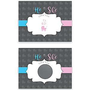 My Scratch Offs Its a Girl Baby Carriage Gender Reveal Party Scratch Off Scratcher Lottery Tickets Cards Family Friends 25 Pack