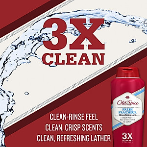 Old Spice High Endurance Fresh Scent Body Wash for Men, 18 oz