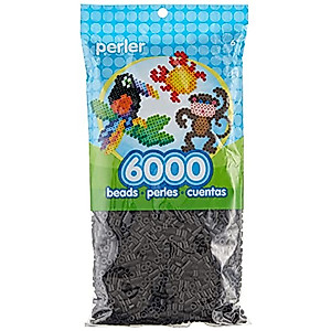 Perler Beads Fuse Beads for Crafts, 6000pcs, Black