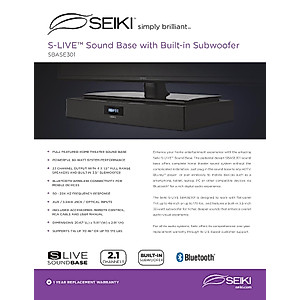 Seiki SBASE301 Sound Base (Black)