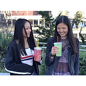 Karat 9'' Giant Straws (8mm) Paper Wrapped - Yellow - 2,500 ct