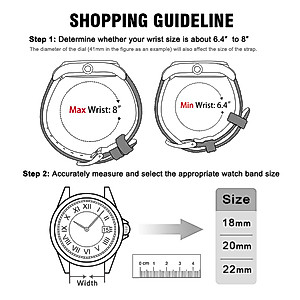 Ritche Christmas Gift 22mm Canvas Sailcloth Watch Band Quick Release Watch Strap for Men Women Watch Bands, White Elephant Gifts, Stocking Stuffers for Men