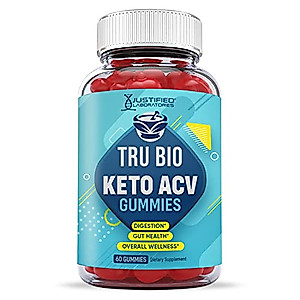 Justified Laboratories (10 Pack) Tru Bio Keto Gummies 1000MG ACV with Pomegranate Juice Beet Root B12 600 Gummys